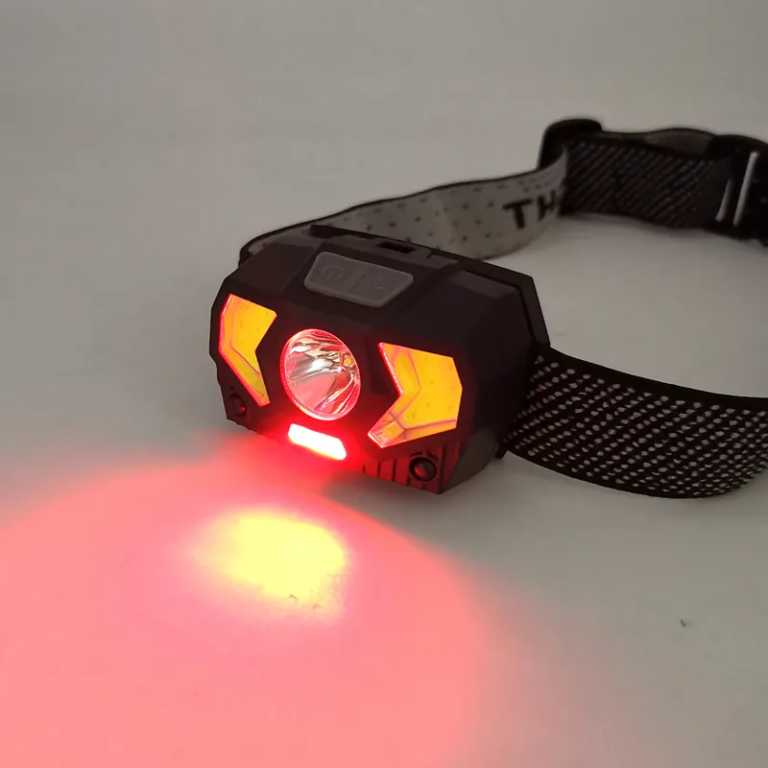 LED hoofdlamp 2 x 3 watt met Wit en Rood Licht - Rampenrugzak